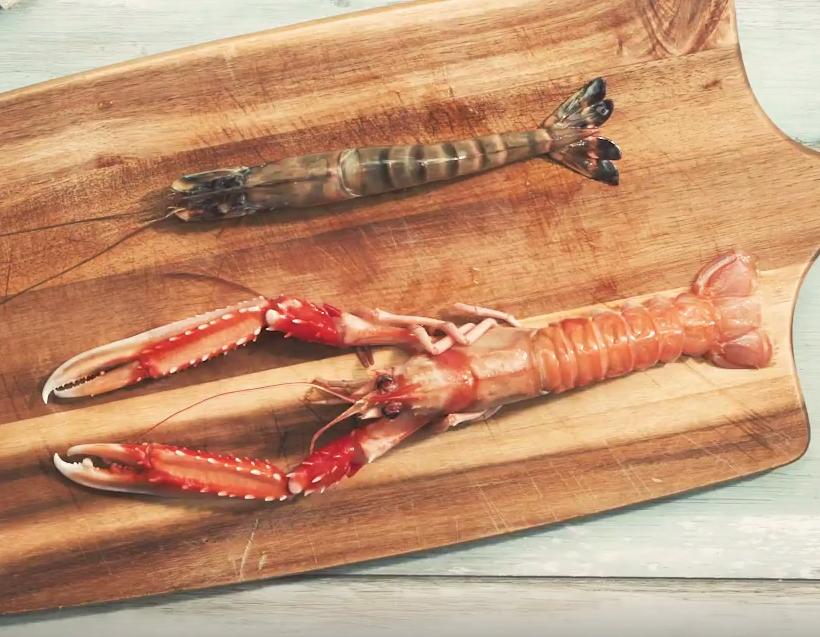 Schöne Unterschied Garnele Und Scampi Bild